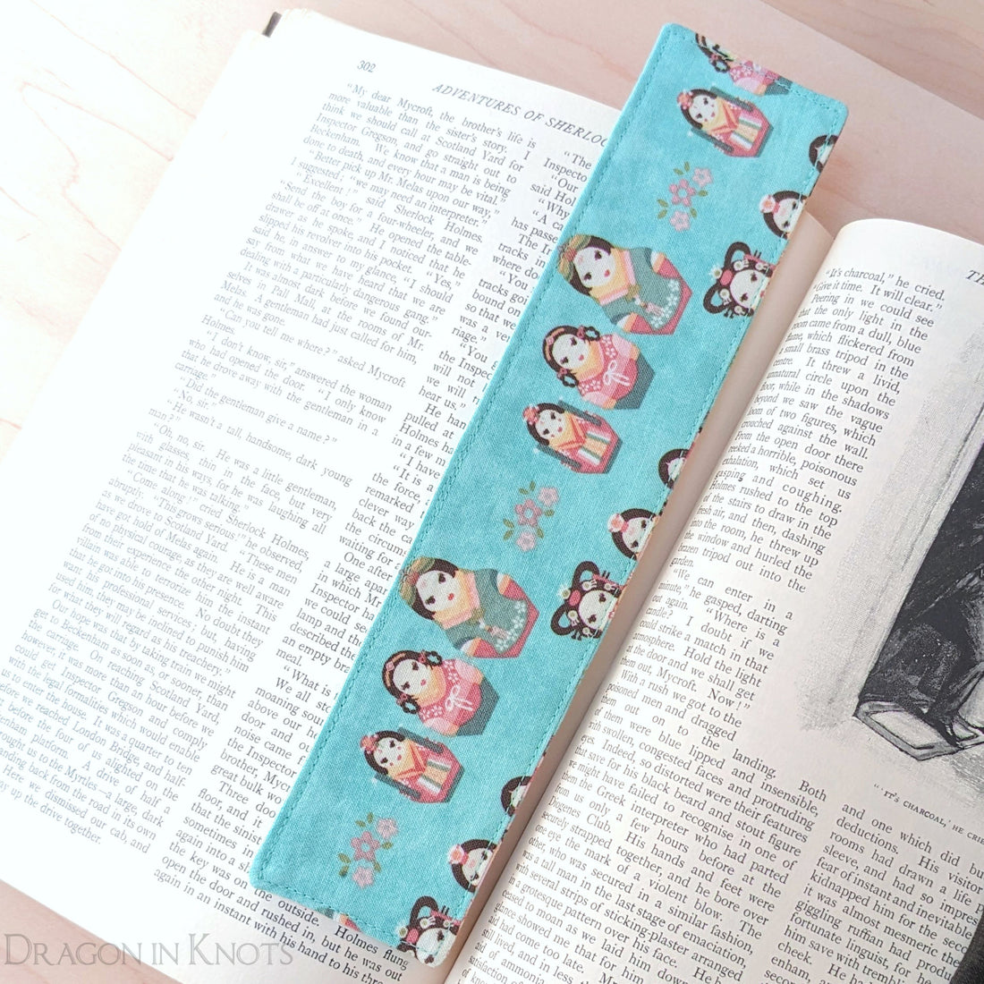 Korean Matryoshka Bookmark - Gift for College Student – Dragon in Knots