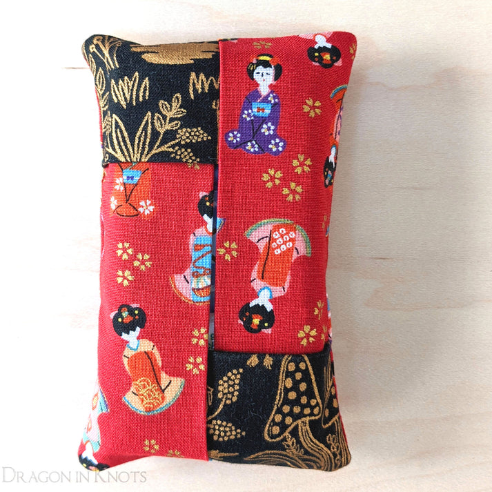 Maiko To-Go Tissue Holder - Japanese women in kimono – Dragon in Knots