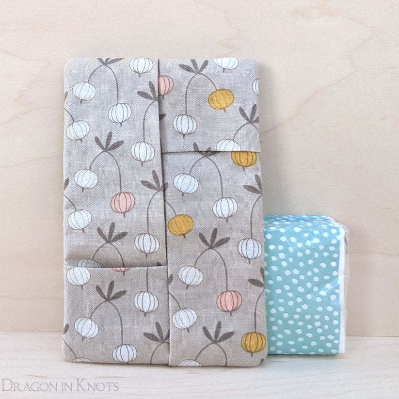 Windblown Travel Tissue Holder - Cotton Fabric Portable Tissue Case ...